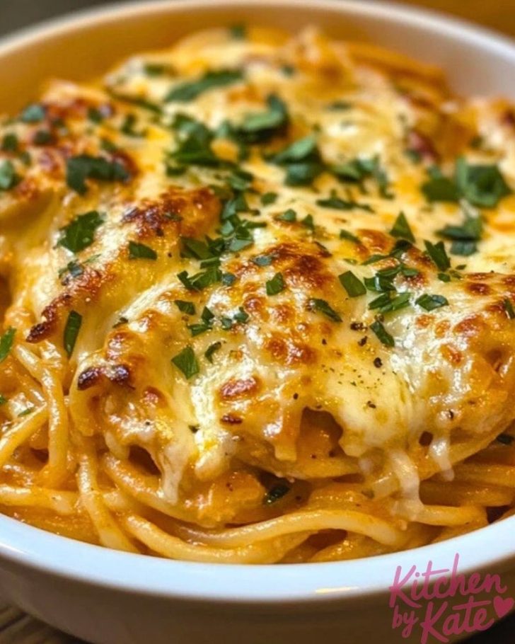 Ultimate Cheesy Chicken Spaghetti