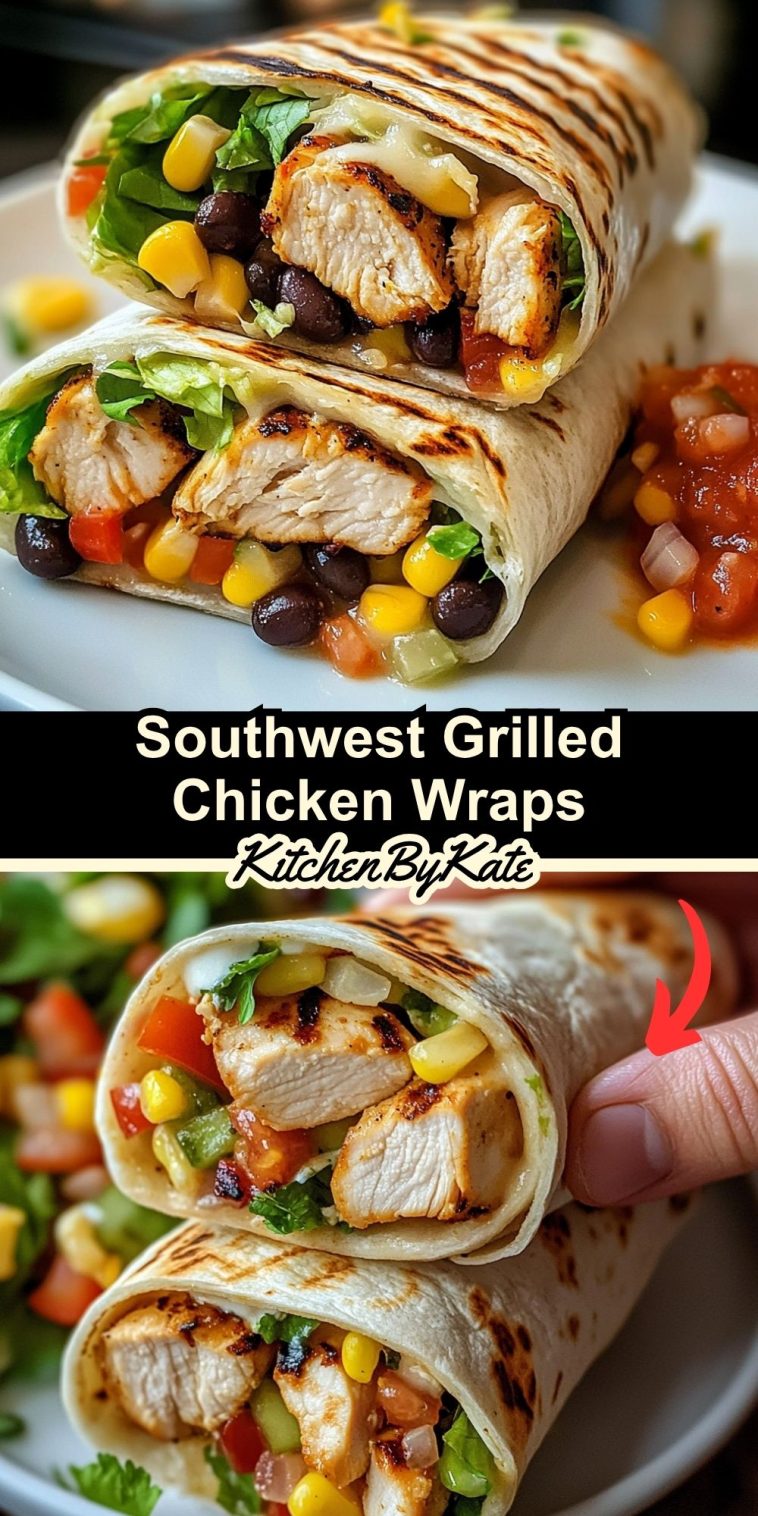 Southwest Grilled Chicken Wraps