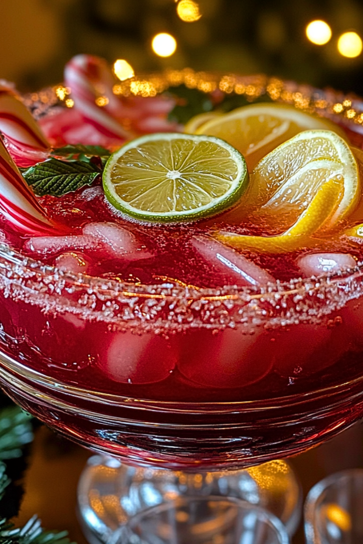 Candy Cane Christmas Punch