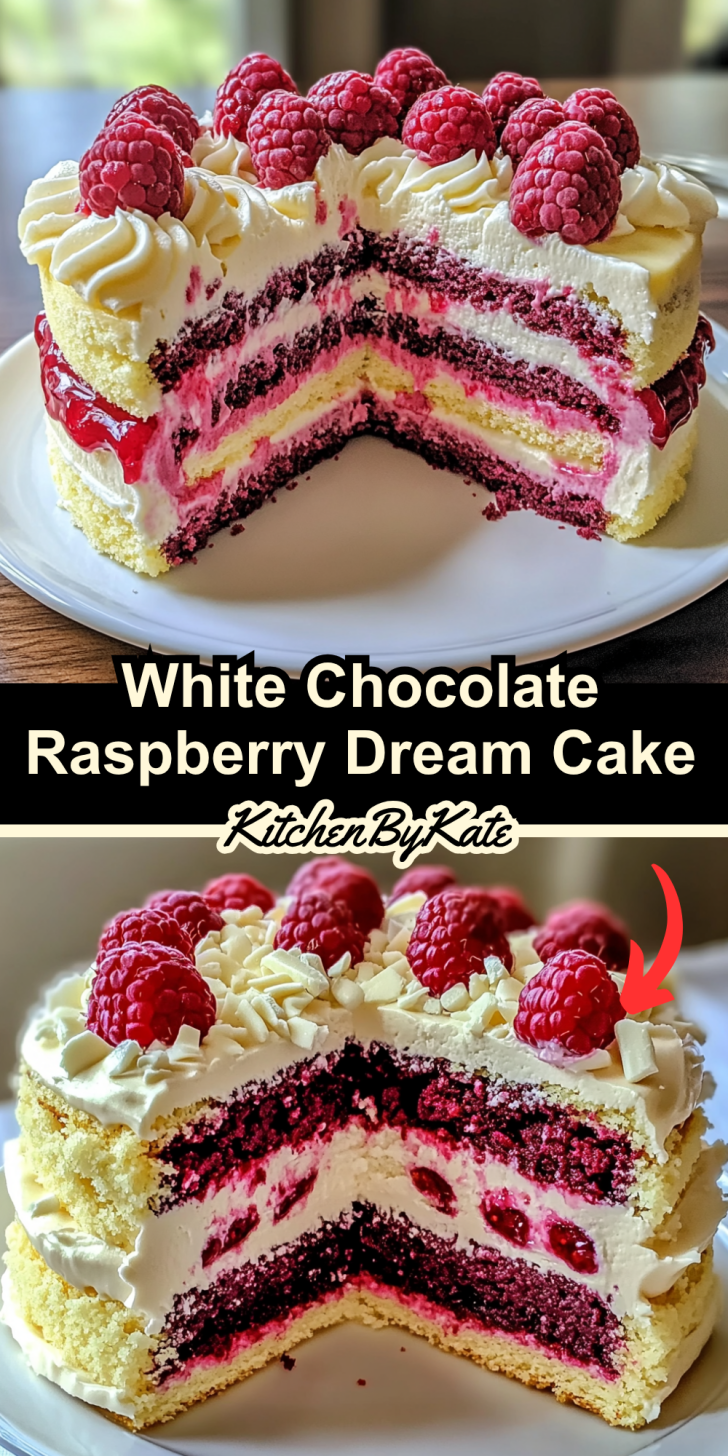 White Chocolate Raspberry Dream Cake