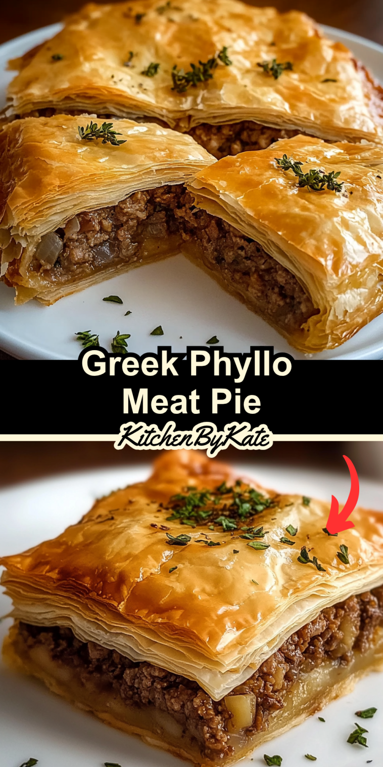 Greek Phyllo Meat Pie