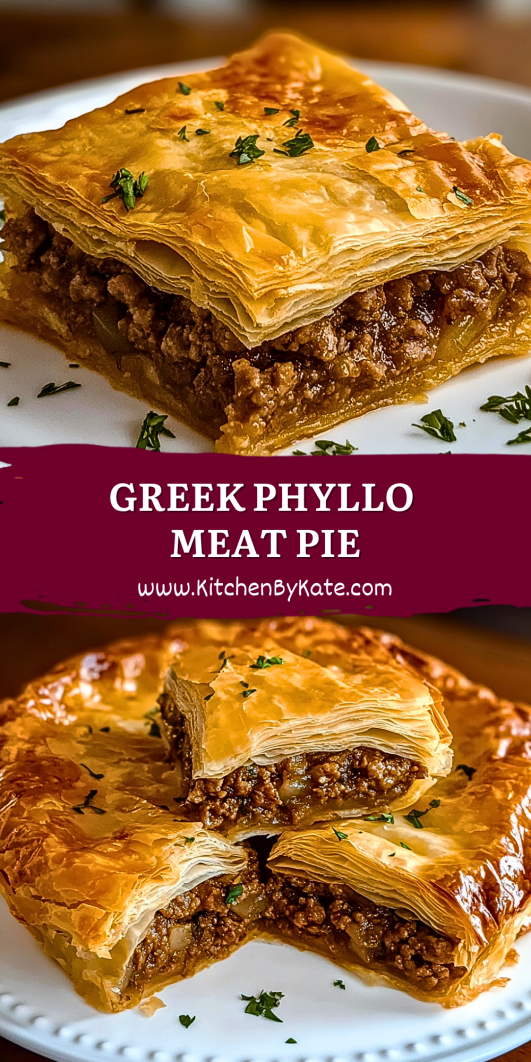 Greek Phyllo Meat Pie