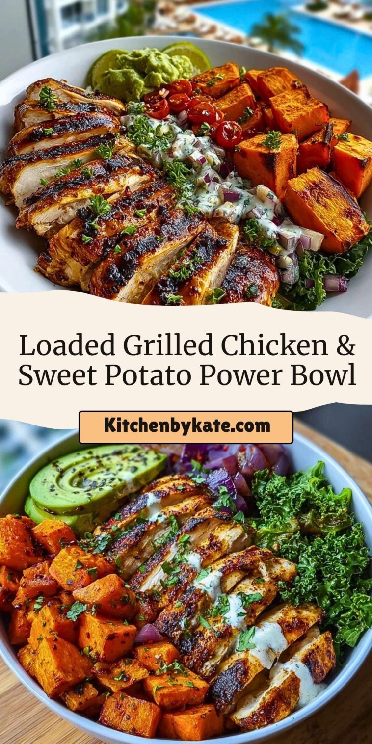 Loaded Grilled Chicken & Sweet Potato Power Bowl