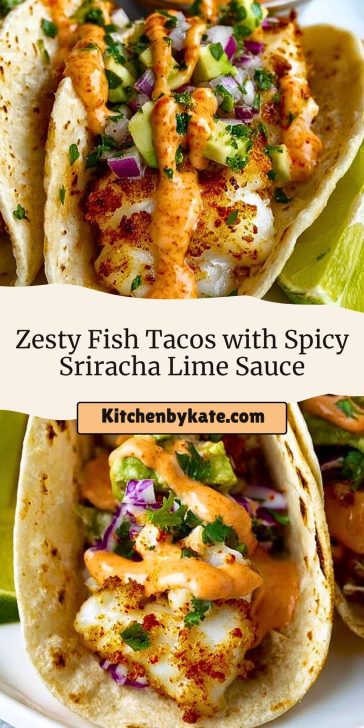 Zesty Fish Tacos with Spicy Sriracha Lime Sauce