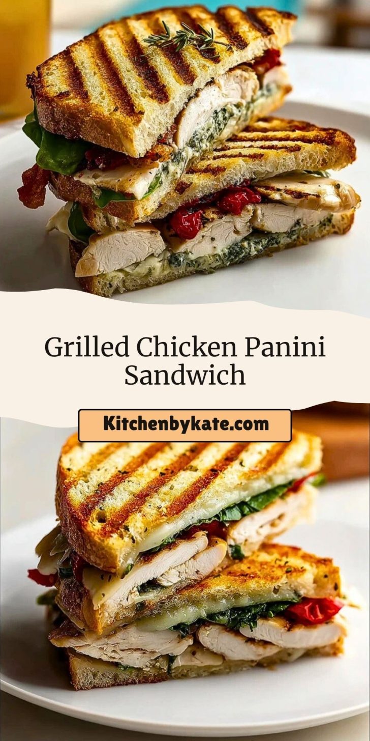 Grilled Chicken Panini Sandwich