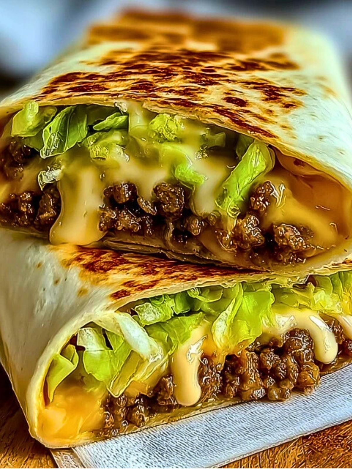Homemade Big Mac Wraps
