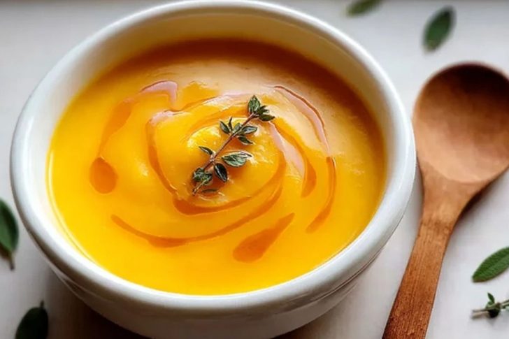 Creamy Honey Roasted Acorn Squash Soup