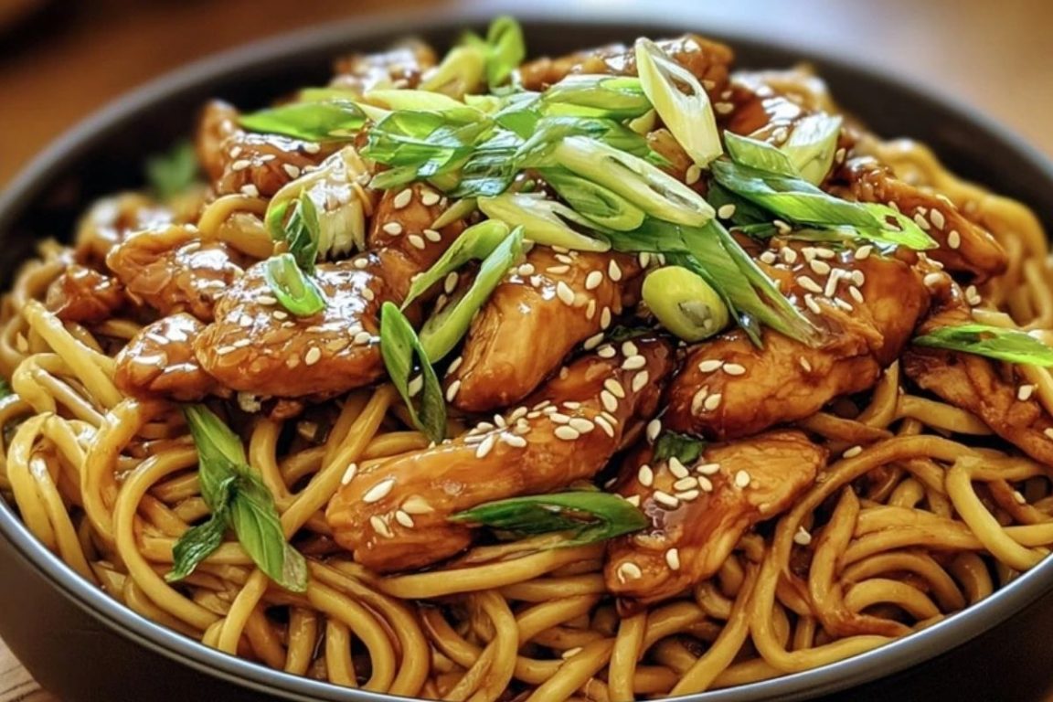 Delicious Chicken Teriyaki Noodles