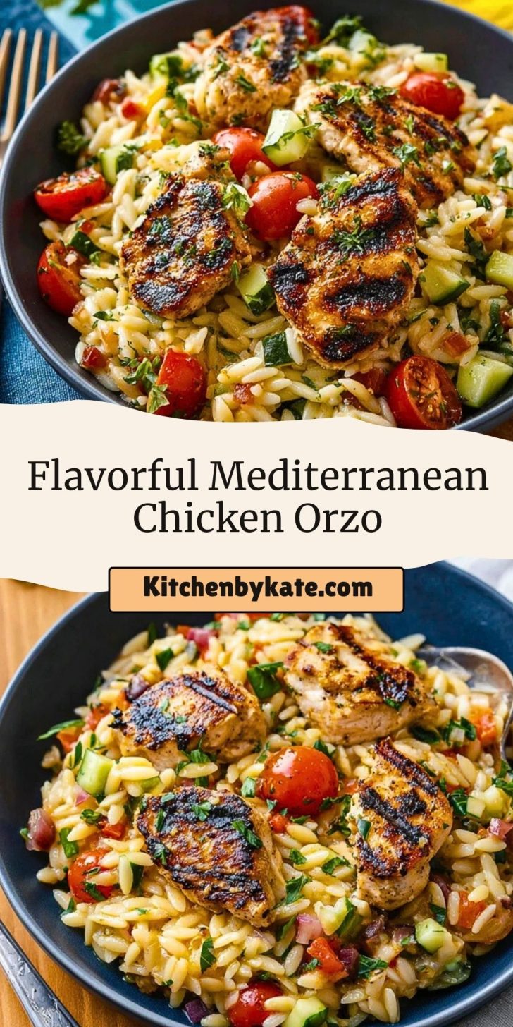 Flavorful Mediterranean Chicken Orzo