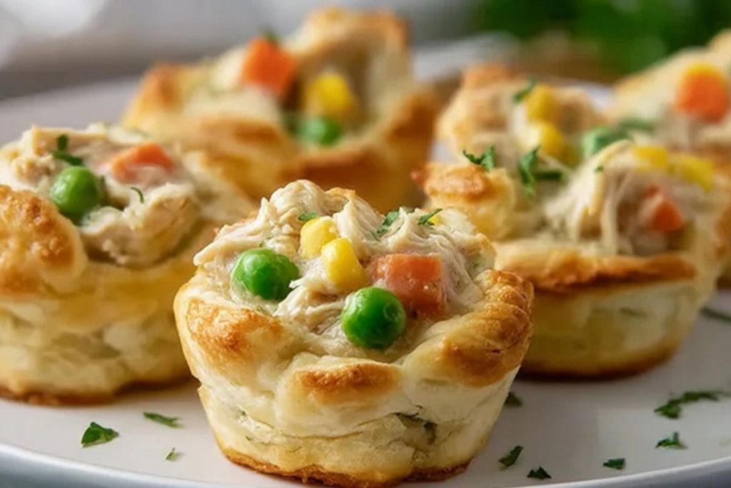 Easy Chicken Pot Pie Bites