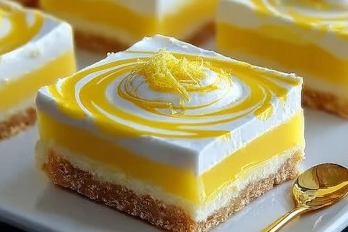 Heavenly Lemon Cheesecake Bars