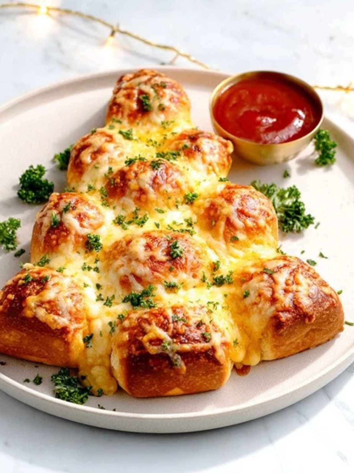 Irresistible Cheesy Christmas Tree Bread