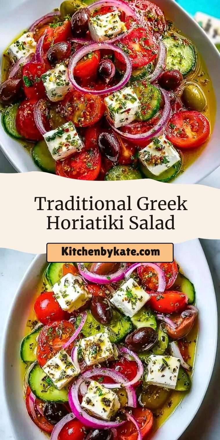 Traditional Greek Horiatiki Salad