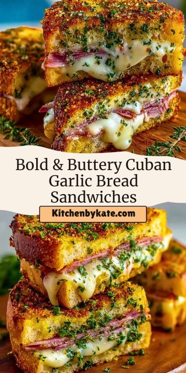 Bold & Buttery Cuban Garlic Bread Sandwiches
