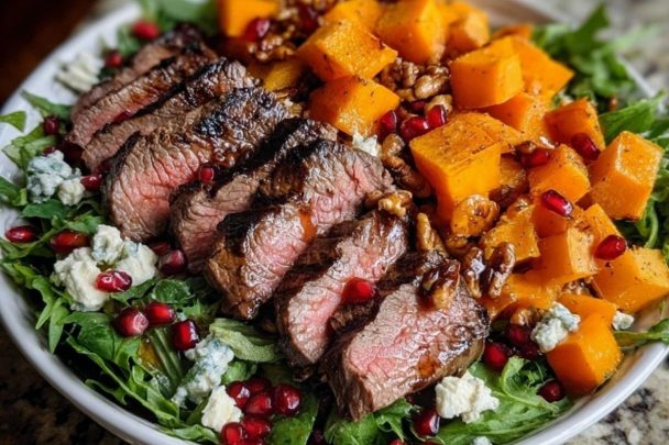 Fall Harvest Steak Salad