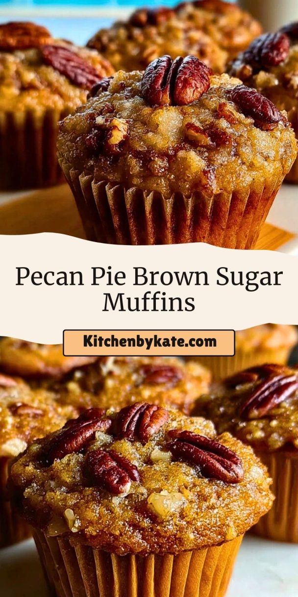 Pecan Pie Brown Sugar Muffins